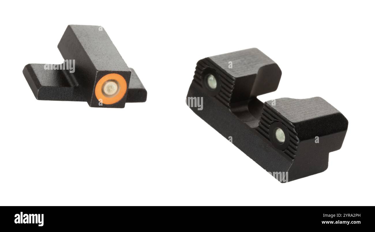 Sights with tritium insterts that glow in the dark to allow better ...