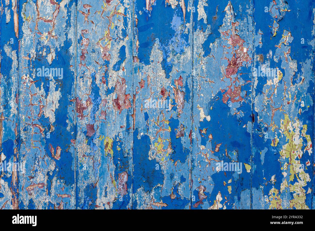 Urban Texture blue painted wooden gate closeup Stock Photo - Alamy
