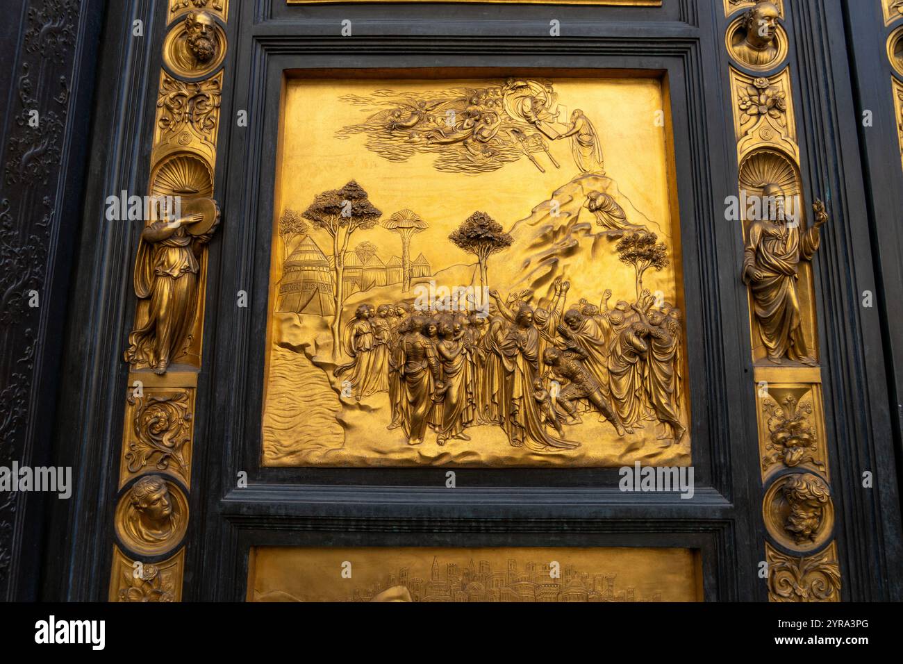 Biblical scenes on the Gates of Paradise or East Doors of Saint John's ...