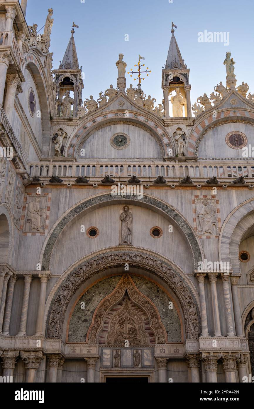 Elaborate Moorish arch over the entrance on the north facade of St ...