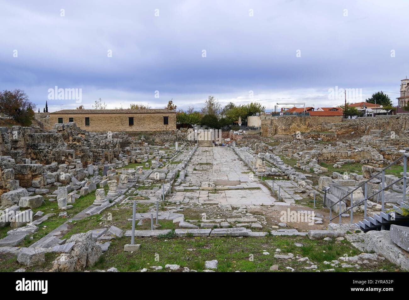 Roman agora shops corinth hi-res stock photography and images - Alamy