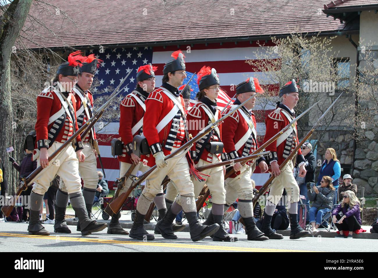 Patriot's Day Parade in Lexington MA, US Stock Photo - Alamy