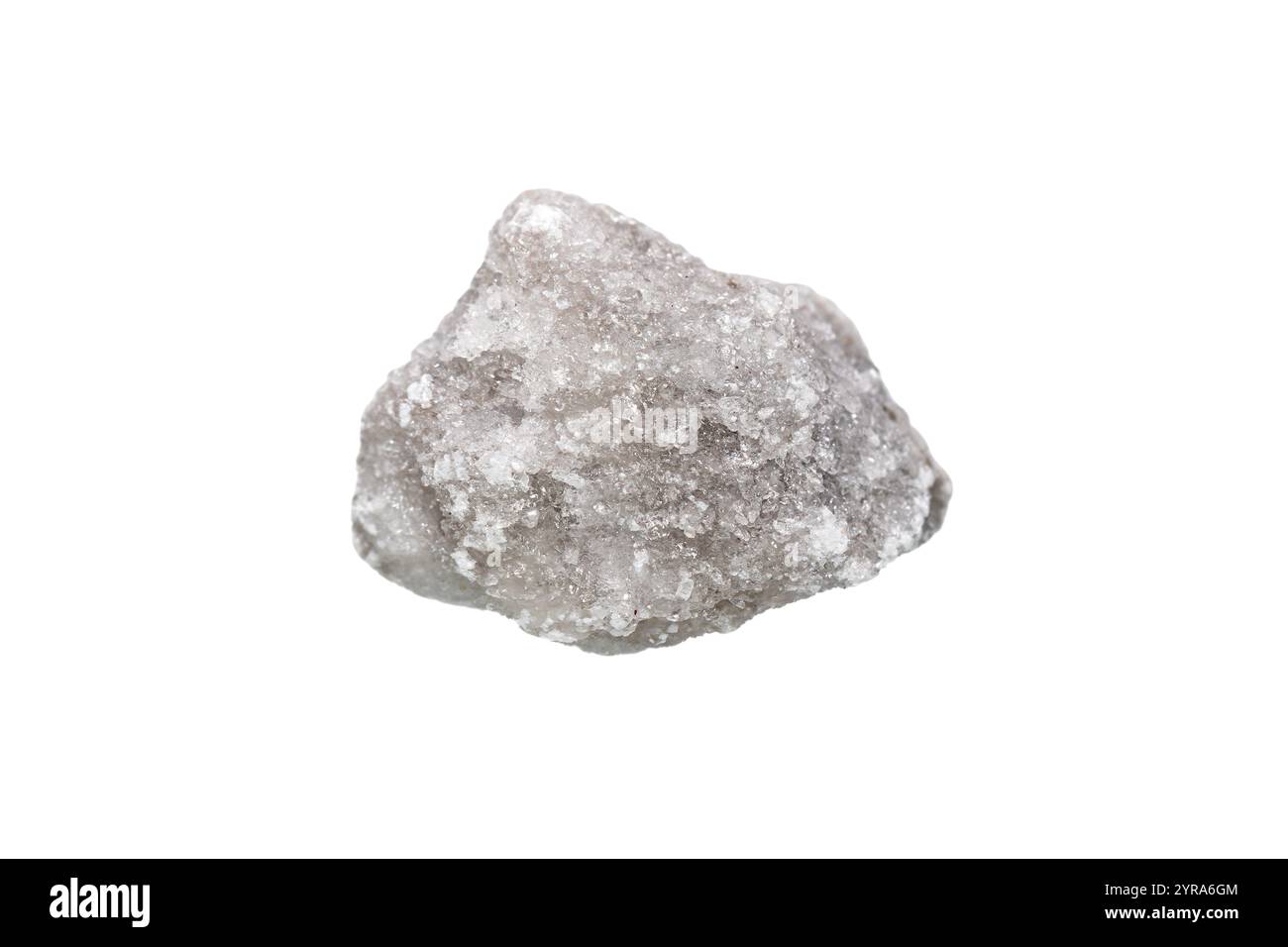 Closeup Gypsum ore on white background, Gypsum used in construction as ...