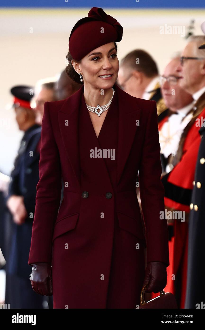 The Princess of Wales ahead of a ceremonial welcome for the Emir of ...
