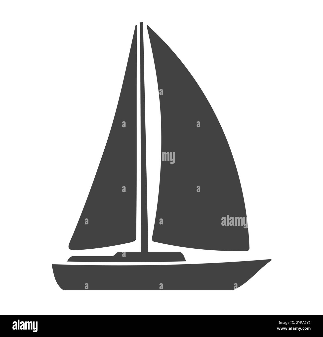 Sailing boat yacht logo symbol sign. Yacht club logotype icon. Sailboat ...