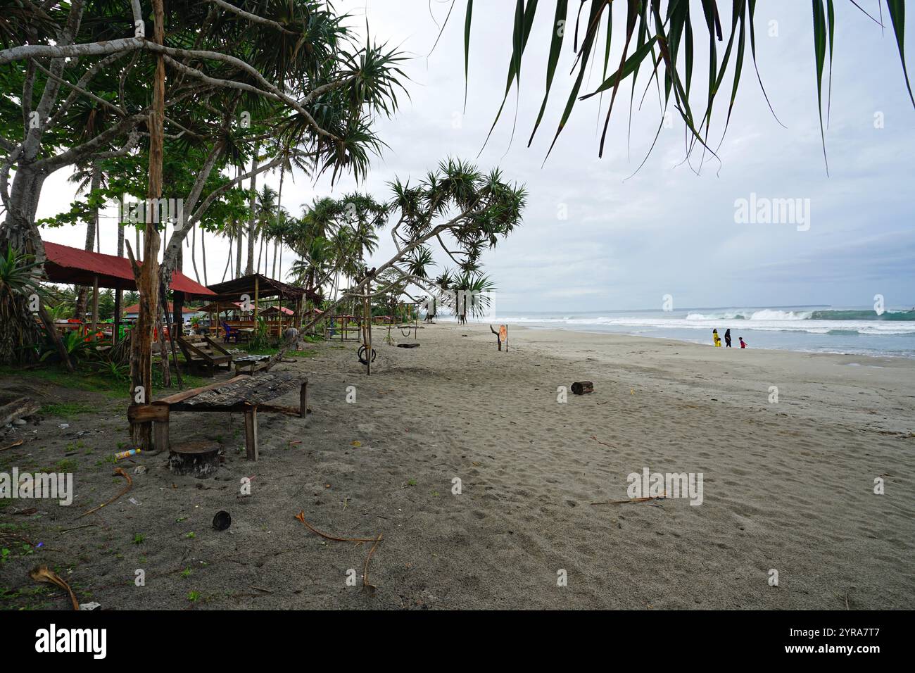 Pantai Mandiri Beach, Krui, Lampung, Sumatera, Indonesia Stock Photo ...