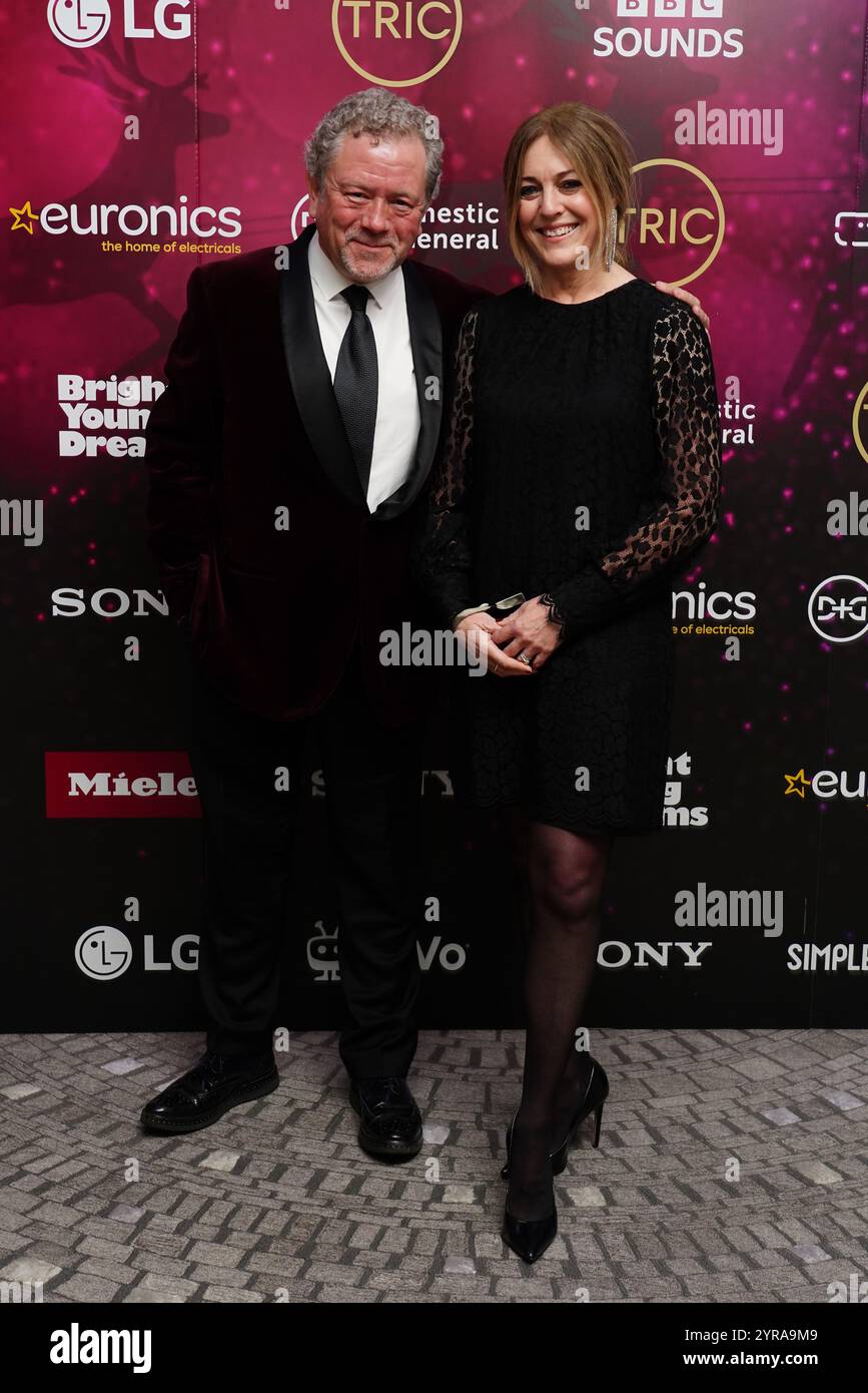 Jon Culshaw and Helen Fospero arriving for the TRIC (The Television and ...