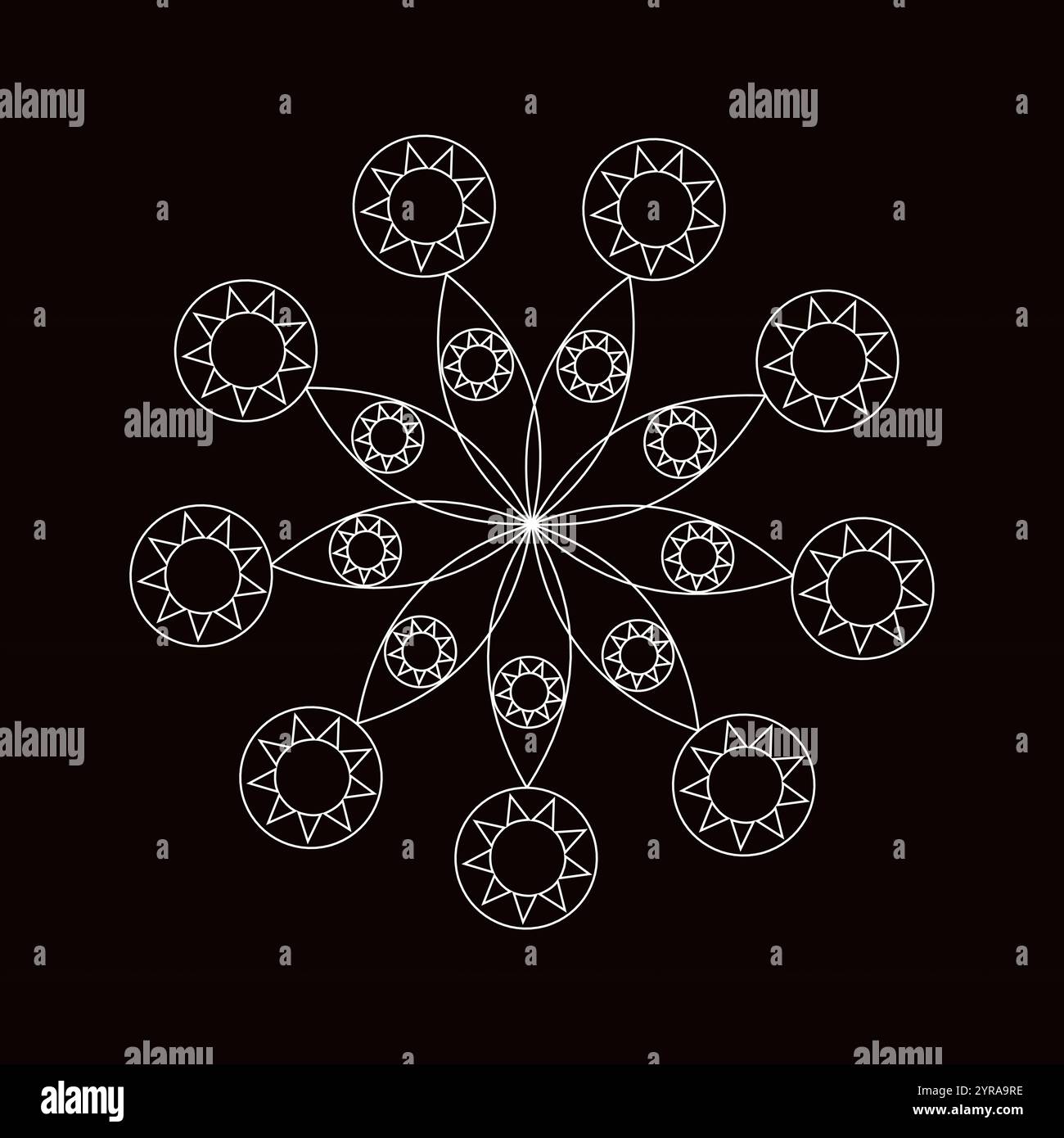 Grid of circular shapes hi-res stock photography and images - Alamy