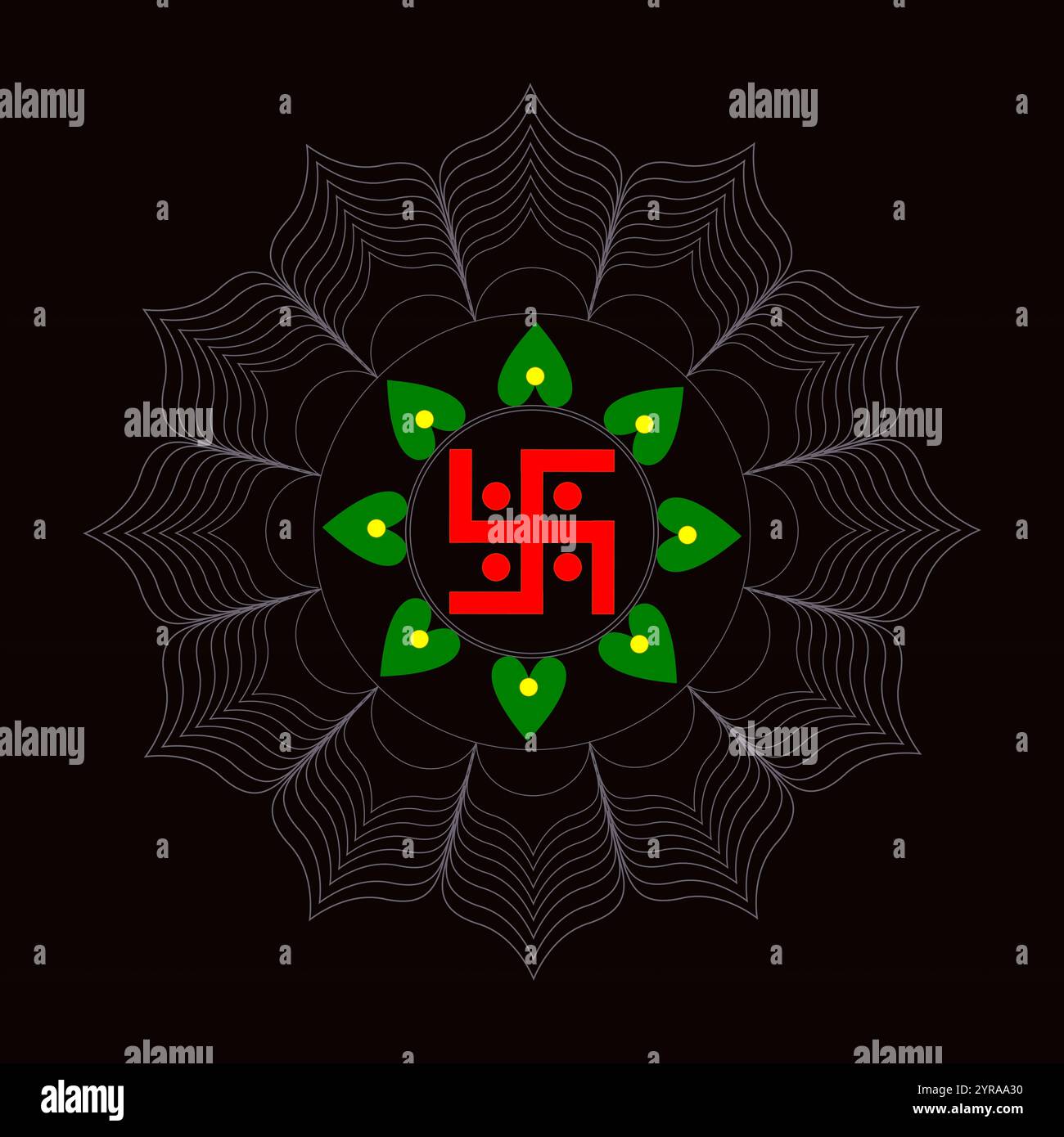 Hinduism Cosmic Swastik yantra Stock Vector Image & Art - Alamy
