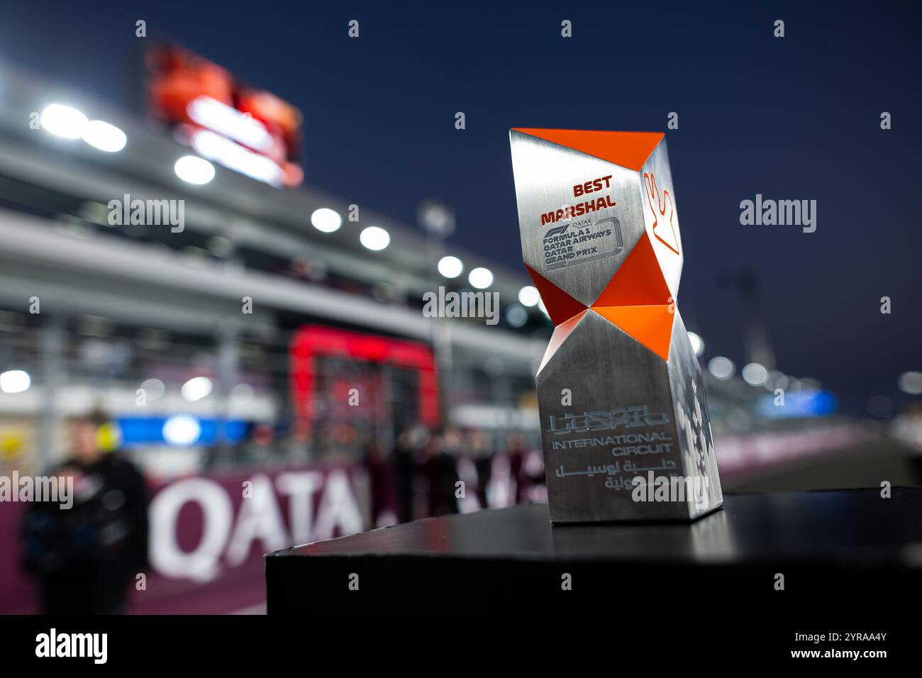 Marshall award trophy illustration during the Formula 1 Qatar Airways ...
