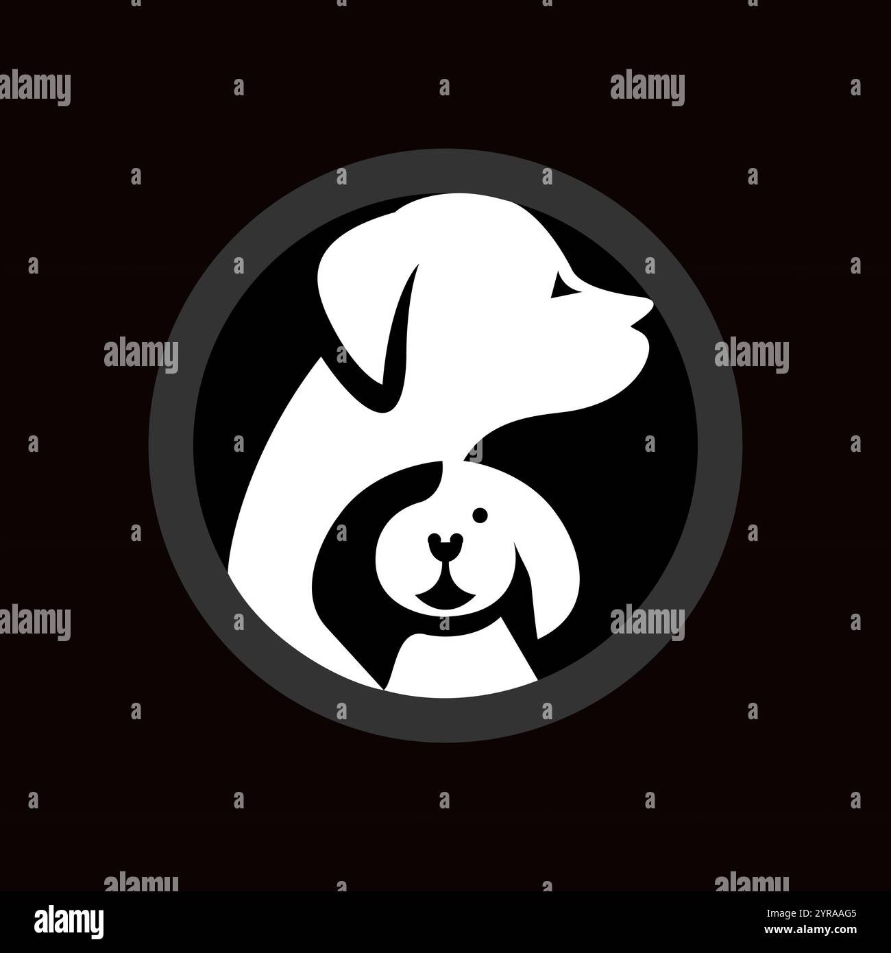 Dog shadow figure Stock Vector Images - Alamy