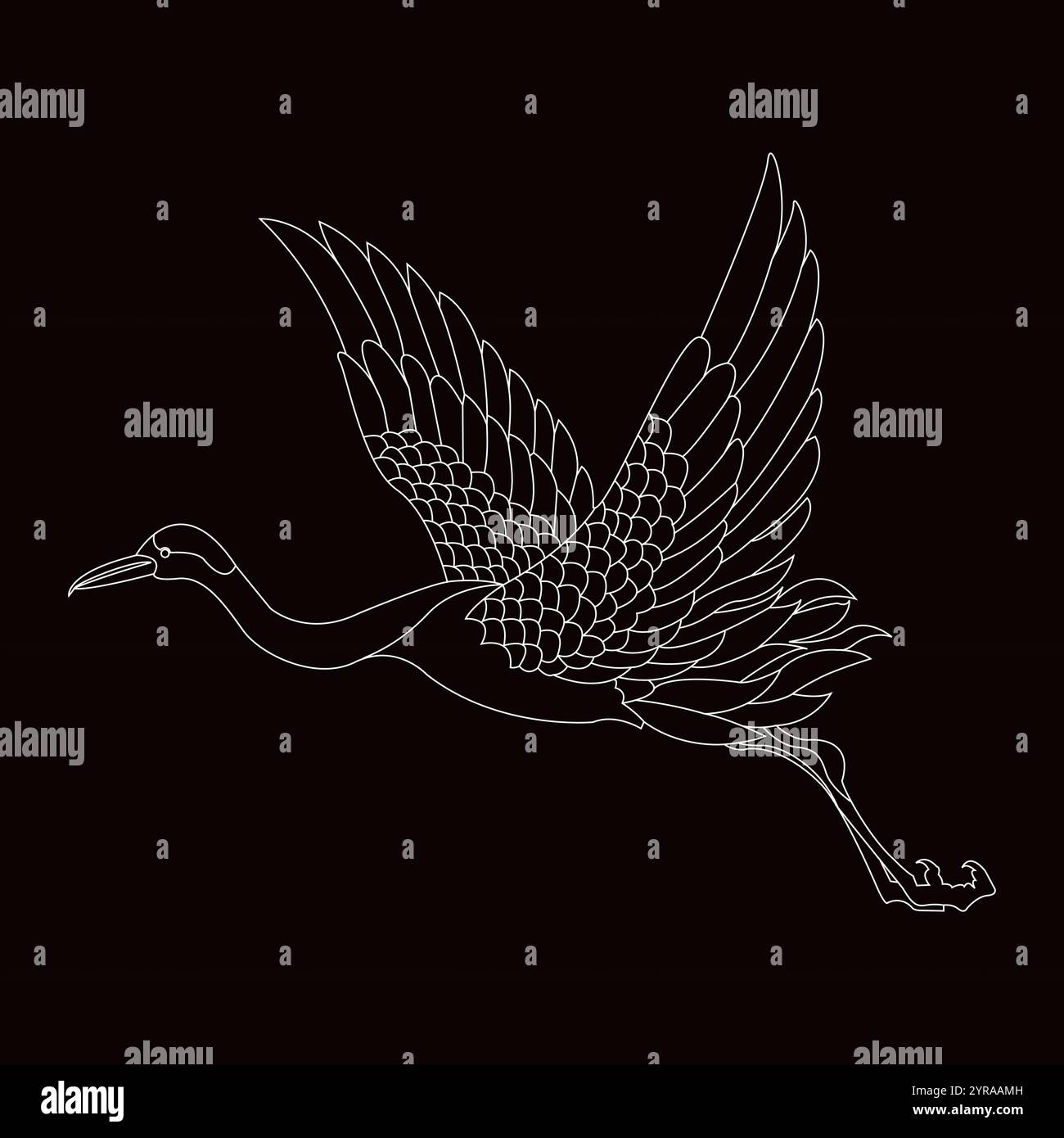 Wildlife in chinese art Stock Vector Images - Alamy