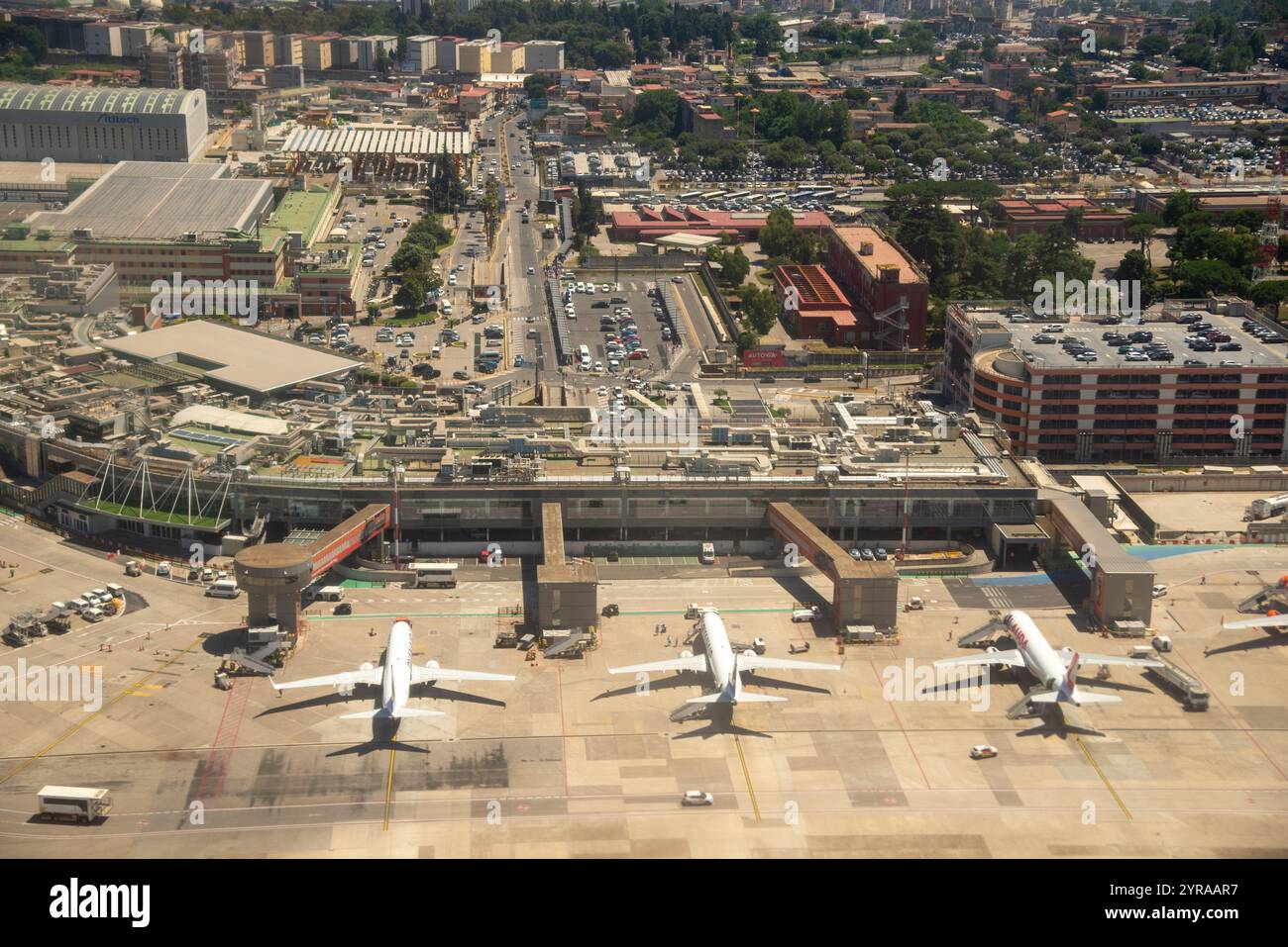 Aerial view modern international airport hi-res stock photography and ...