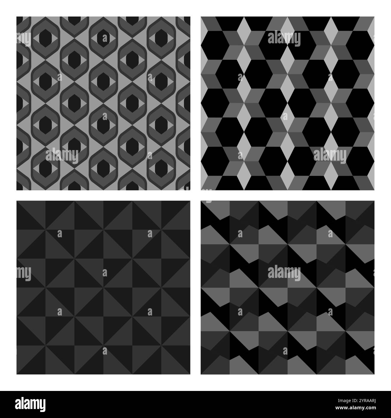 A COLLECTION OF SEAMLESS TILING PATTERN Stock Vector Image & Art - Alamy