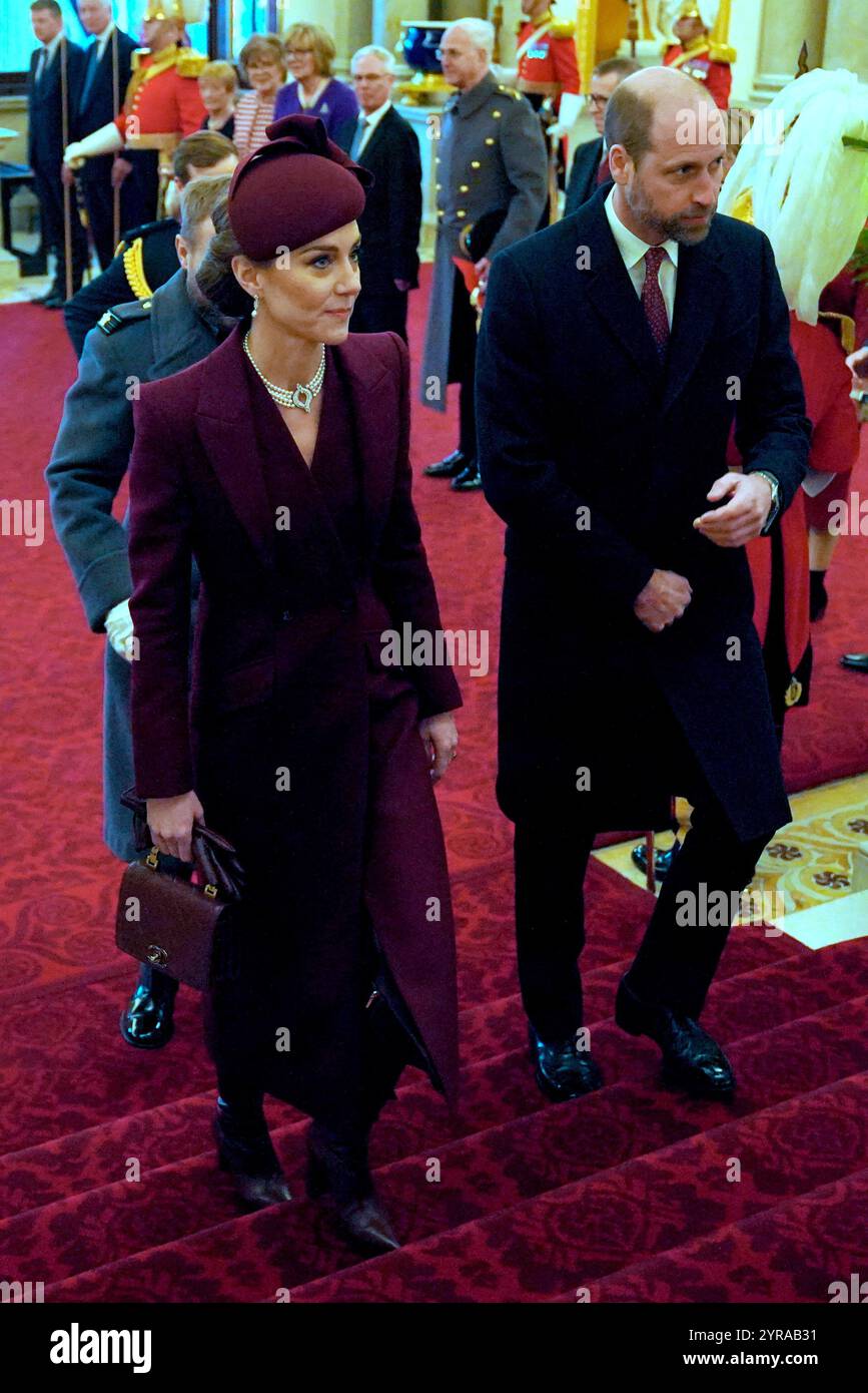 The Prince and Princess of Wales arrive at Buckingham Palace, London ...