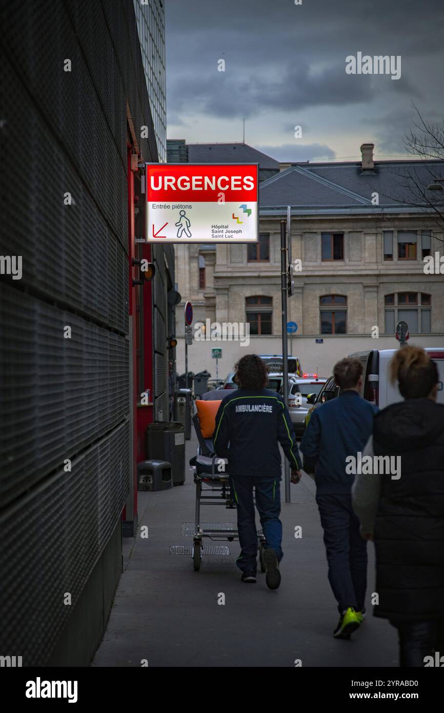 Lyon (central-eastern France): Saint Joseph Saint Luc Hospital ...