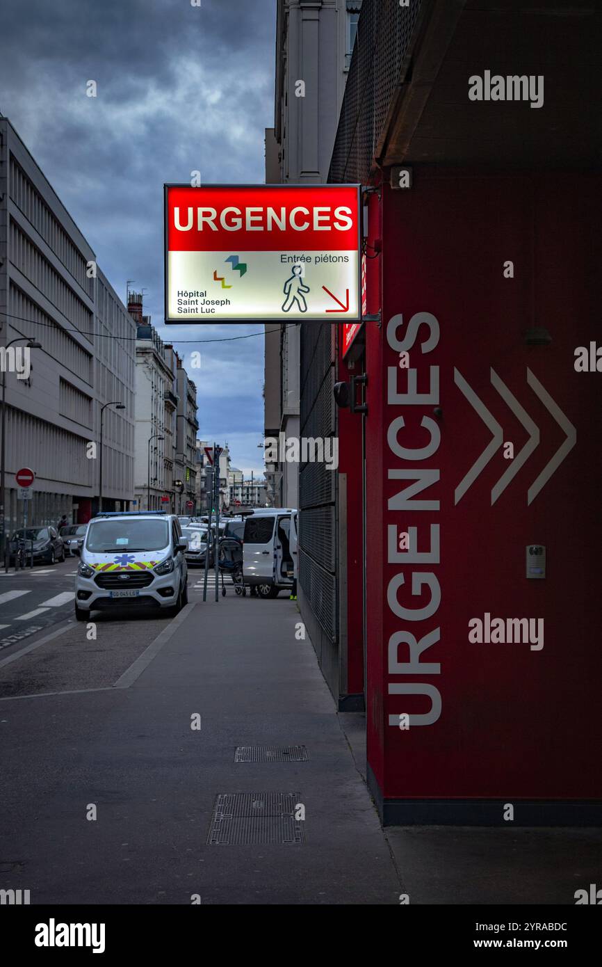 Lyon (central-eastern France): Saint Joseph Saint Luc Hospital ...