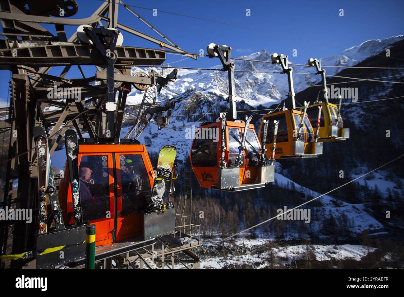 La Grave (south-eastern France): departure station for the Grave-La ...
