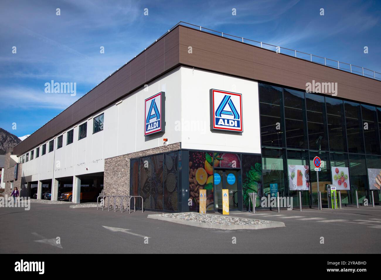 Briançon (French Alps, south-eastern France): Aldi discount supermarket ...