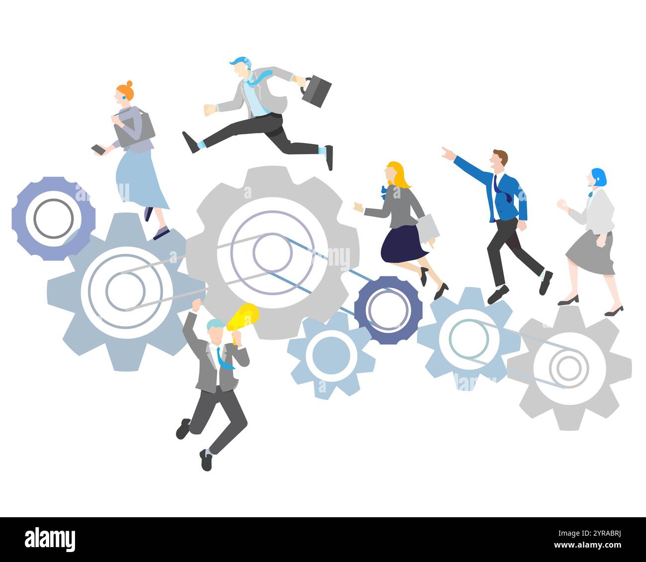 Teamwork vector illustration hi-res stock photography and images - Alamy