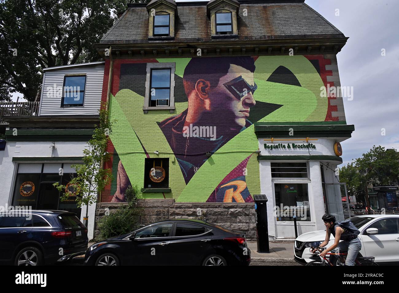 Canada, Quebec, Montreal, Saint-Denis Street: street art. Canadian ...