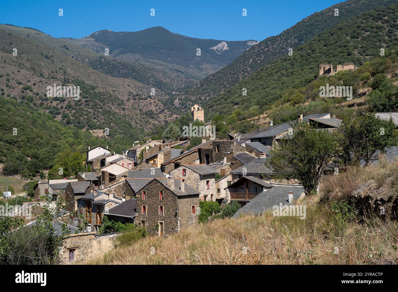 The village of Evol is part of the town of Olette (south of France ...