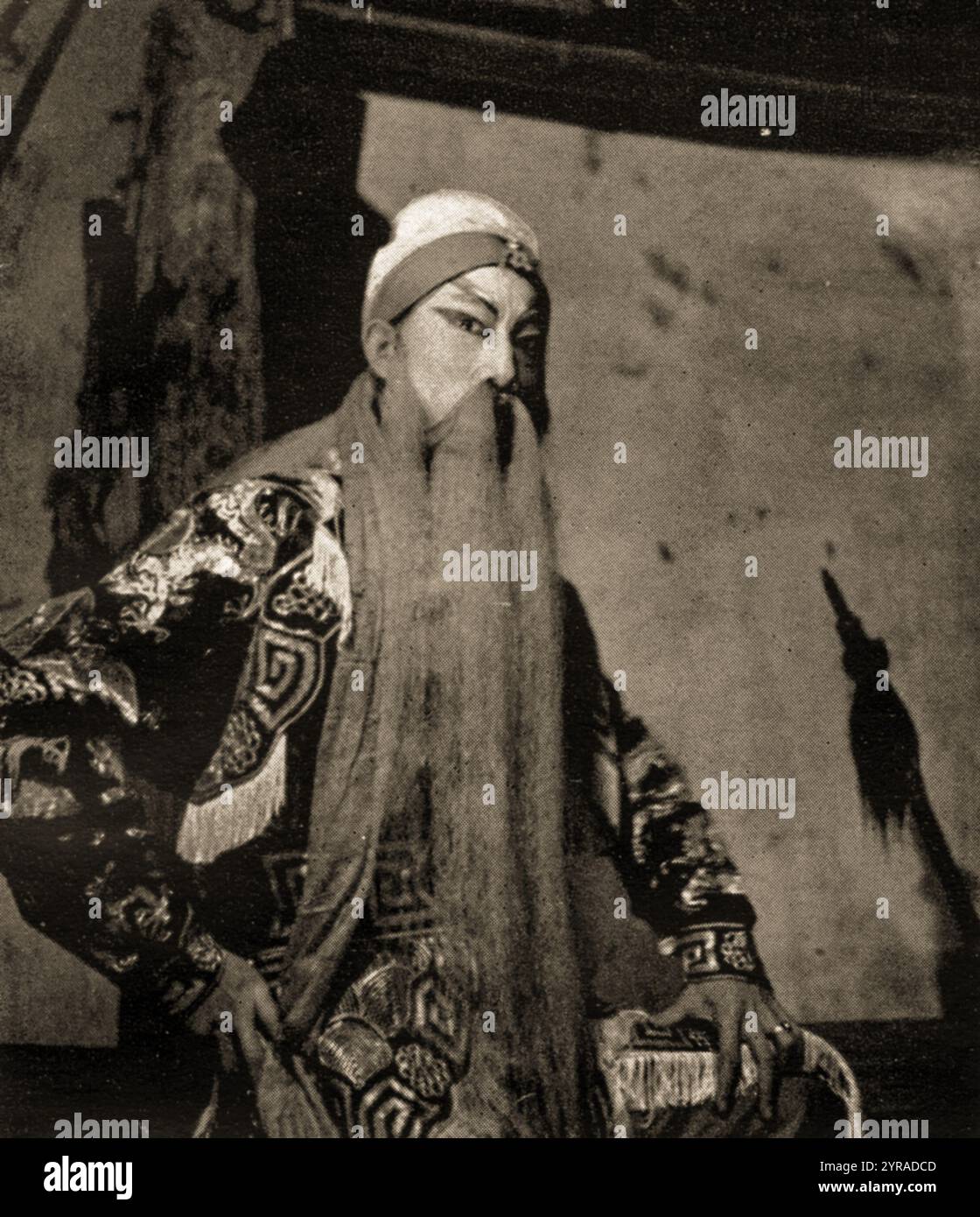 Chinese opera portrait, photo by Cecil Beaton, published in 1945 Stock ...