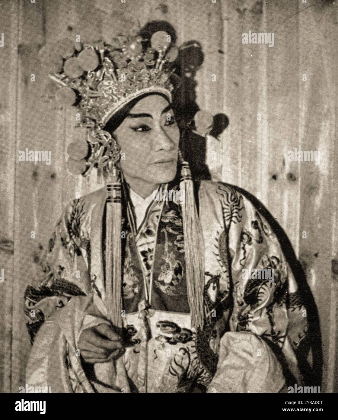 Chinese opera portrait, photo by Cecil Beaton, published in 1945 Stock ...