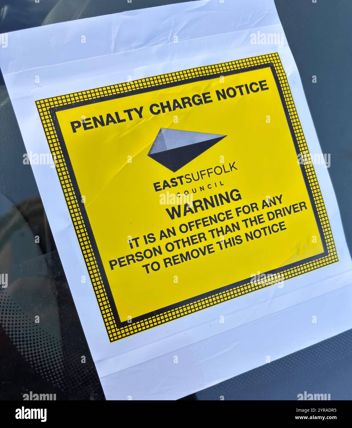 Penalty charge parking fine smartphone stock photos and images - Alamy