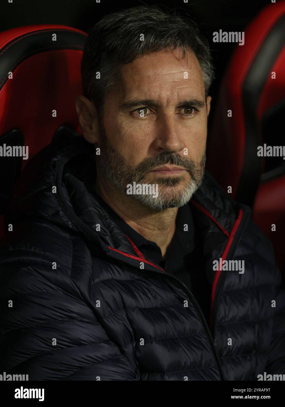 CA Osasuna head coach Vicente Moreno during the La Liga EA Sports match ...