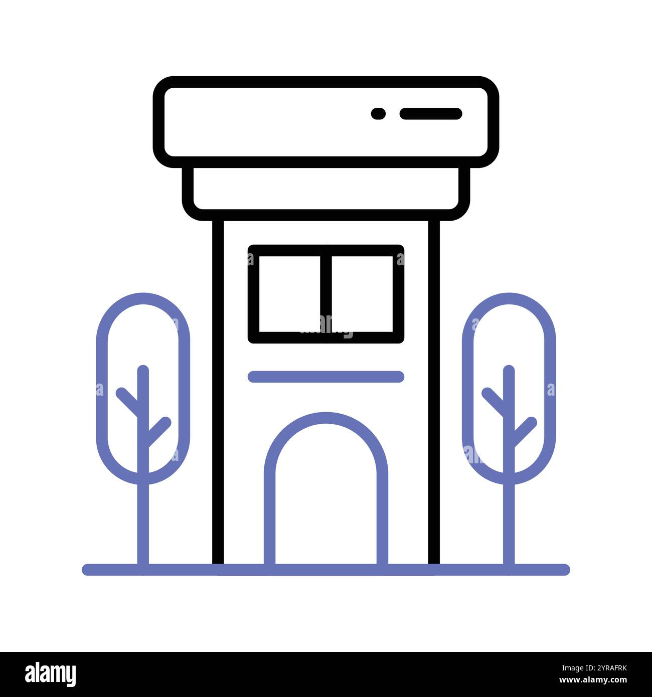 Office building vector design isolated on white background Stock Vector ...