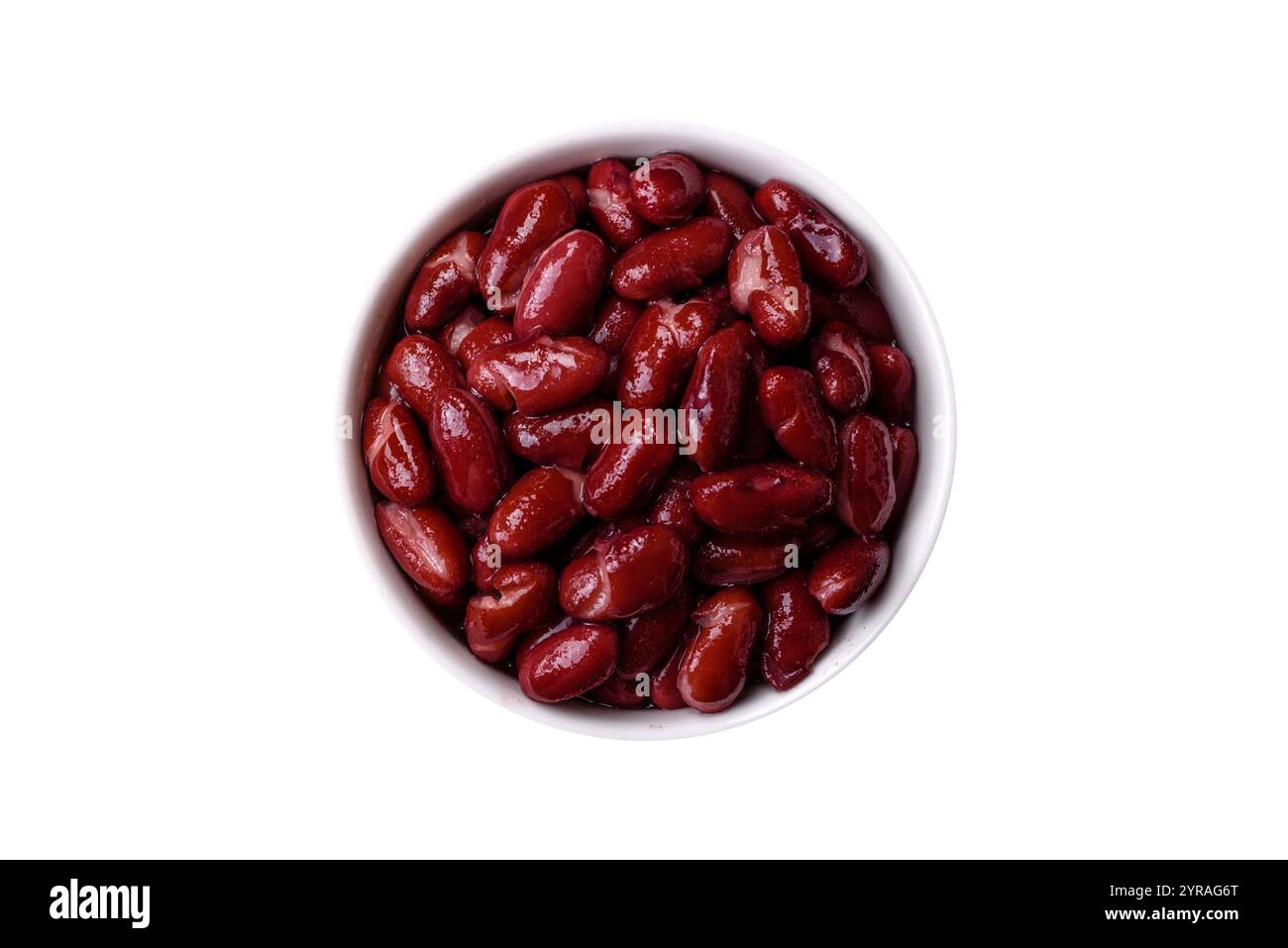 Delicious nutritious canned red beans, with salt and spices as a high ...