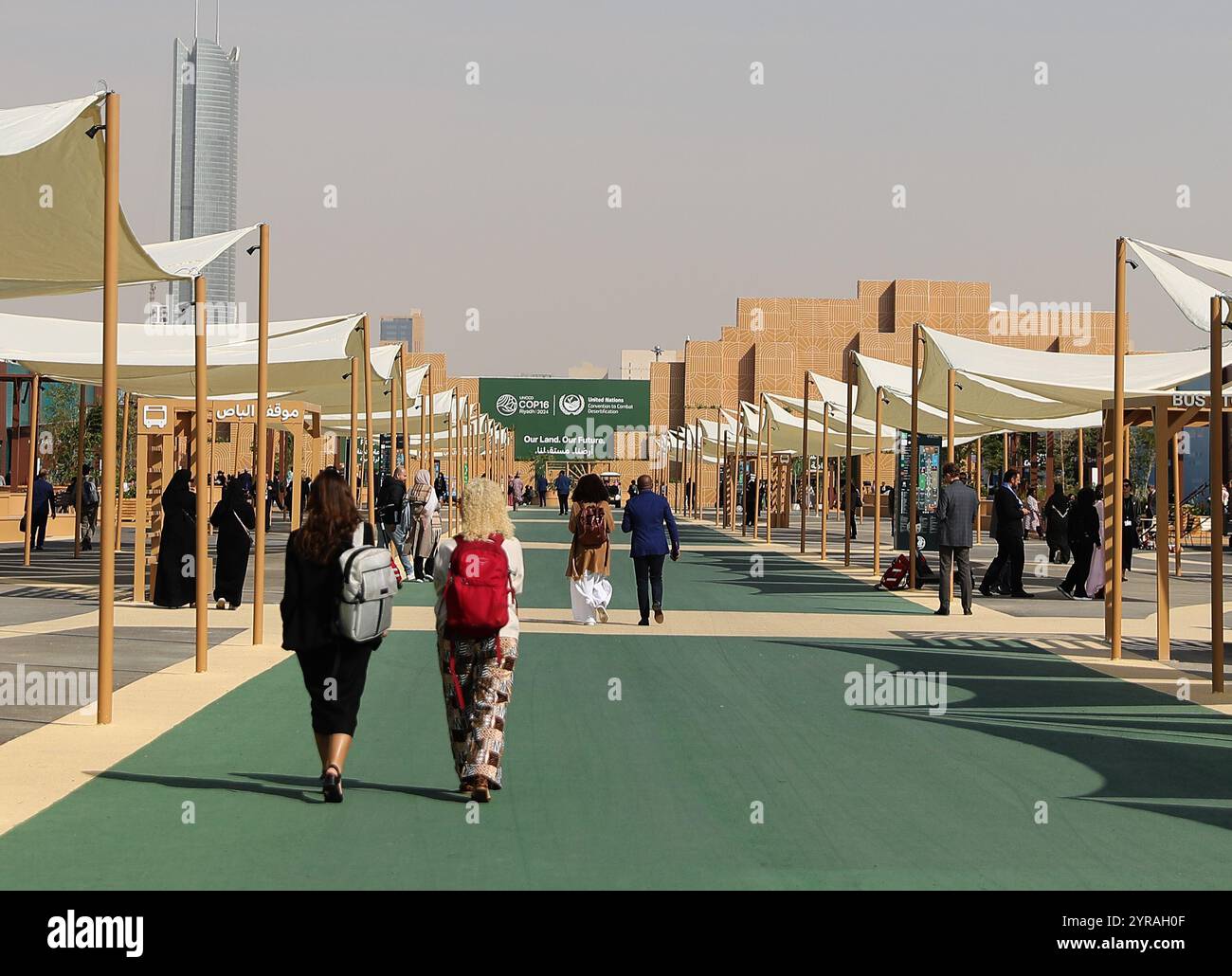 (241203) -- RIYADH, Dec. 3, 2024 (Xinhua) -- People attend the 16th ...