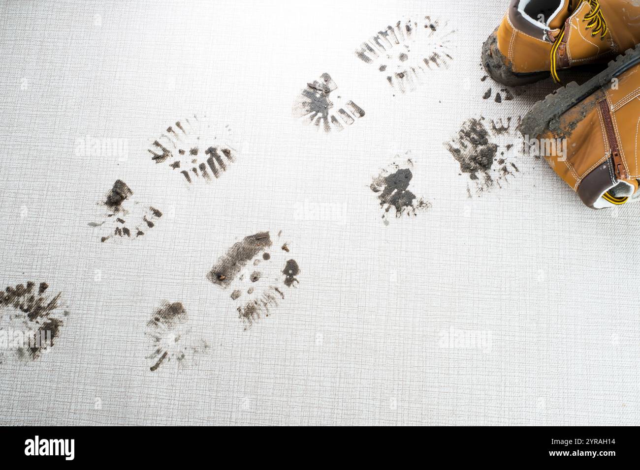 Shoes footprints footwear steps hi-res stock photography and images - Alamy