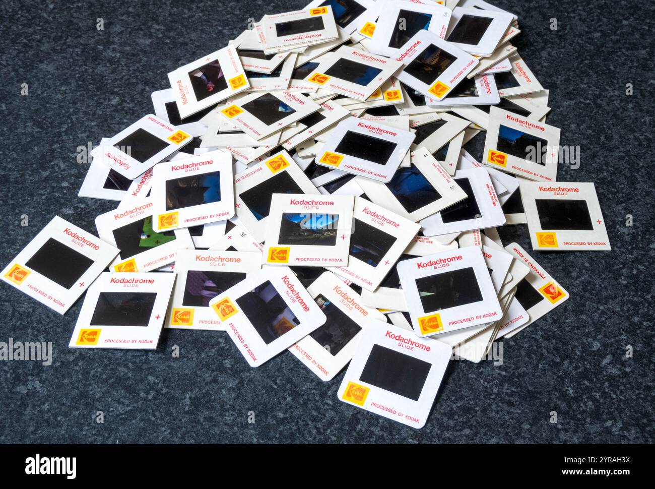 Vintage Kodachrome colour transparency film slides Stock Photo - Alamy