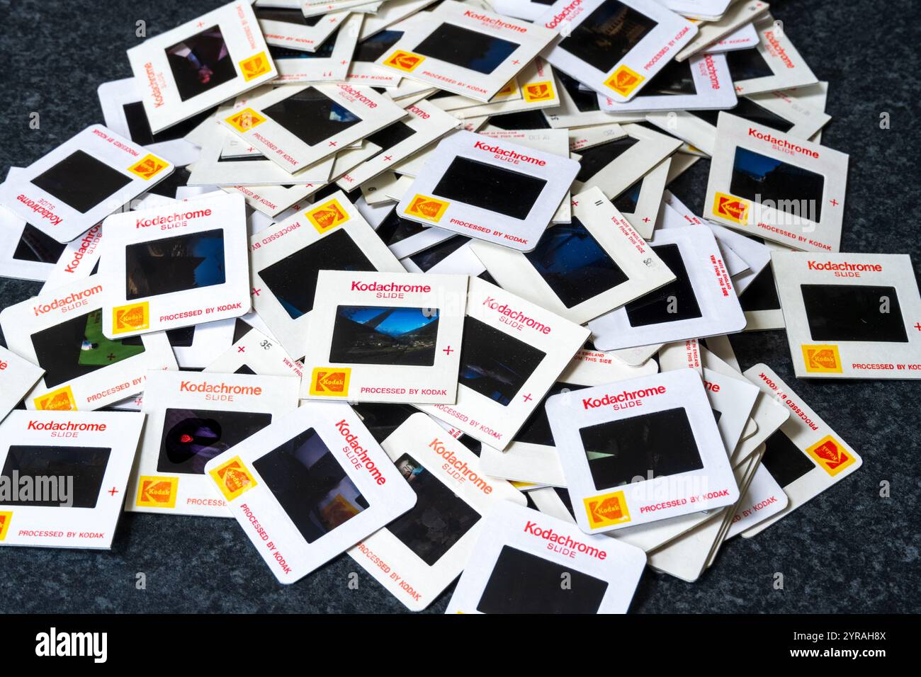 Vintage Kodachrome colour transparency film slides Stock Photo - Alamy