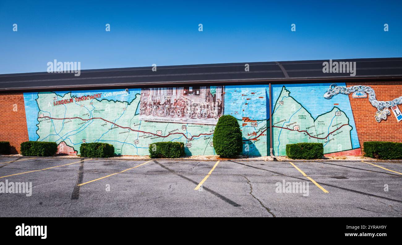 Transcontinental highways map hi-res stock photography and images - Alamy