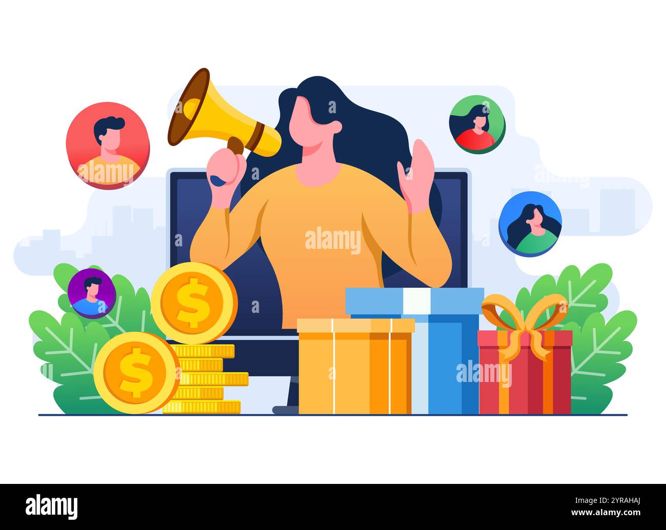 Share with a friend Cut Out Stock Images & Pictures - Alamy