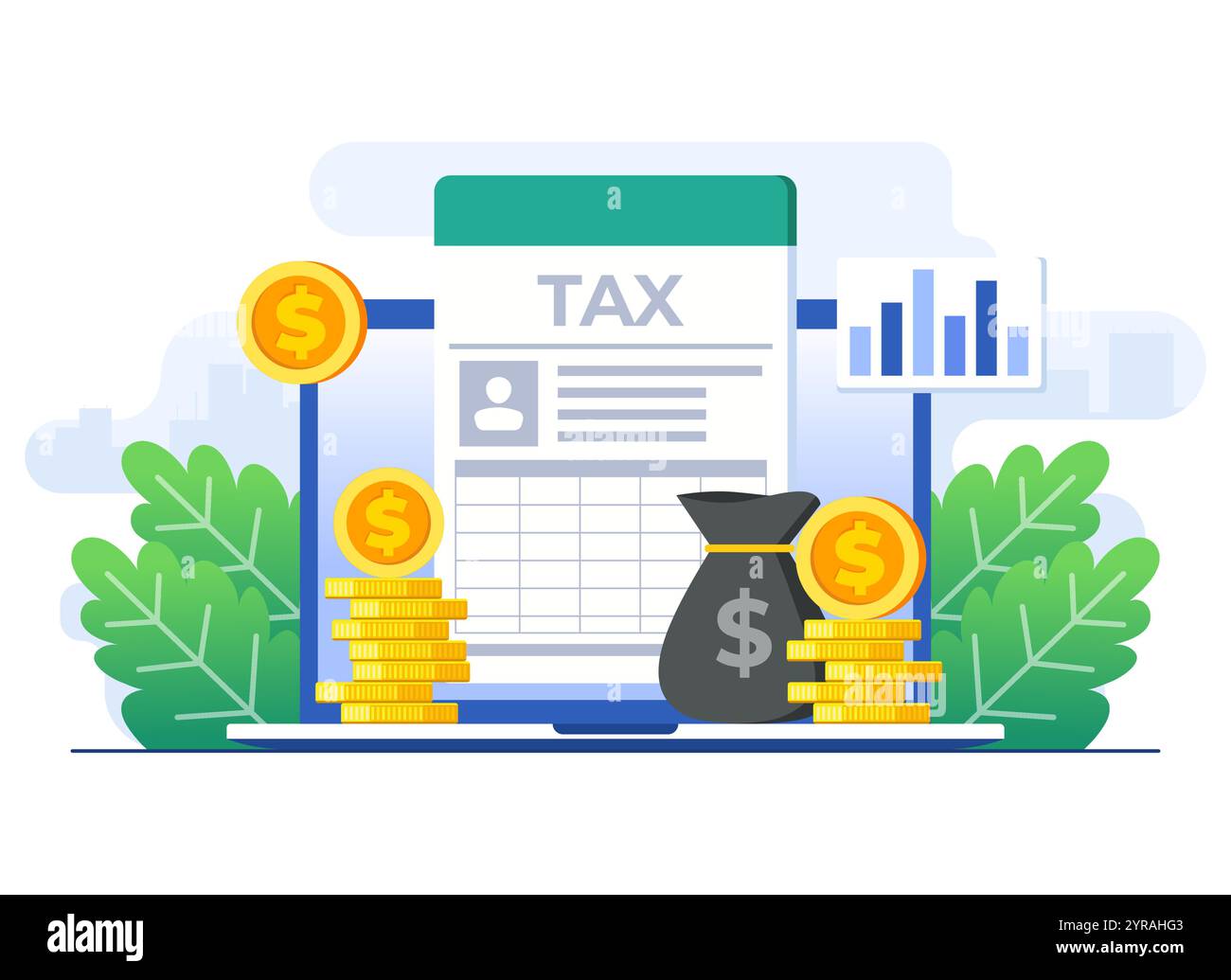 Calculate my bills Stock Vector Images - Alamy