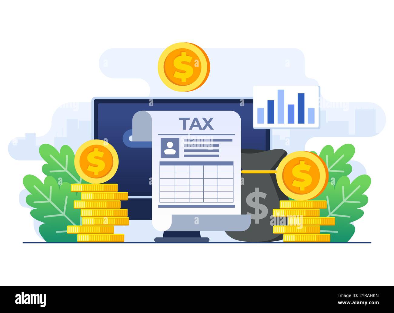 Tax payment receipt Cut Out Stock Images & Pictures - Alamy