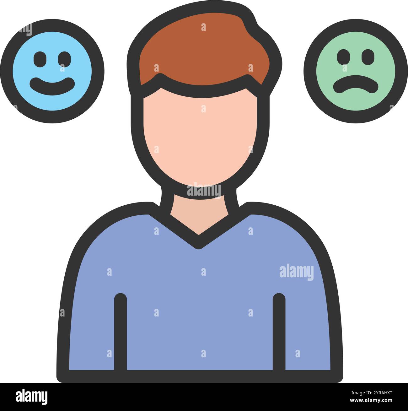 Attitude icon vector image. Suitable for mobile application web ...