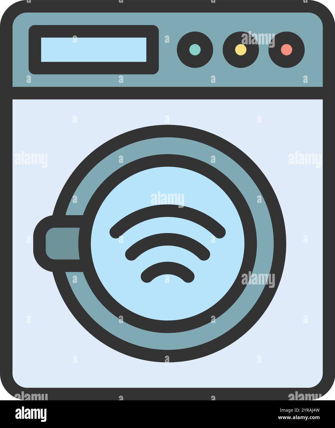 Automatic Washing Machine icon vector image. Suitable for mobile ...
