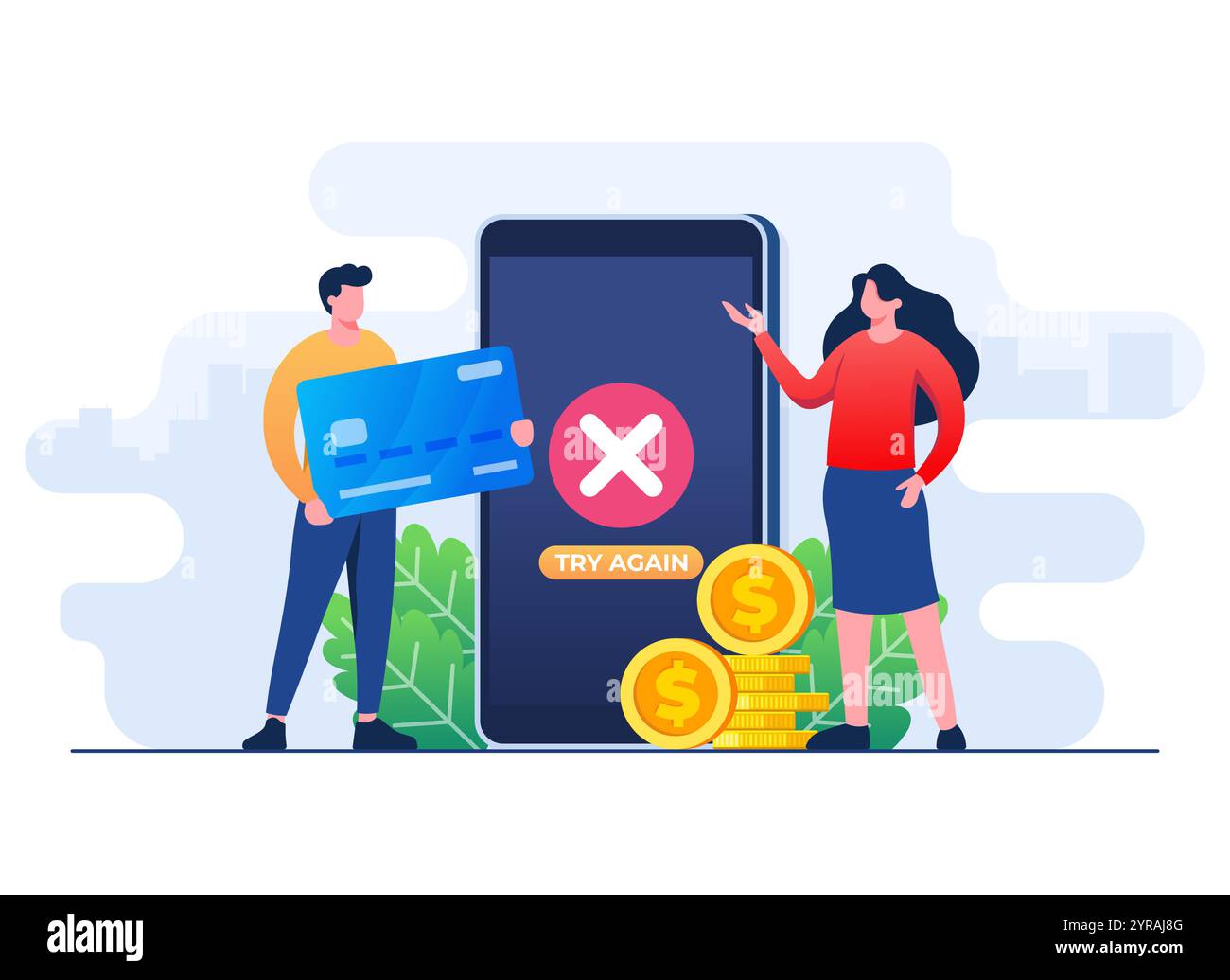 Payment app reject Cut Out Stock Images & Pictures - Alamy