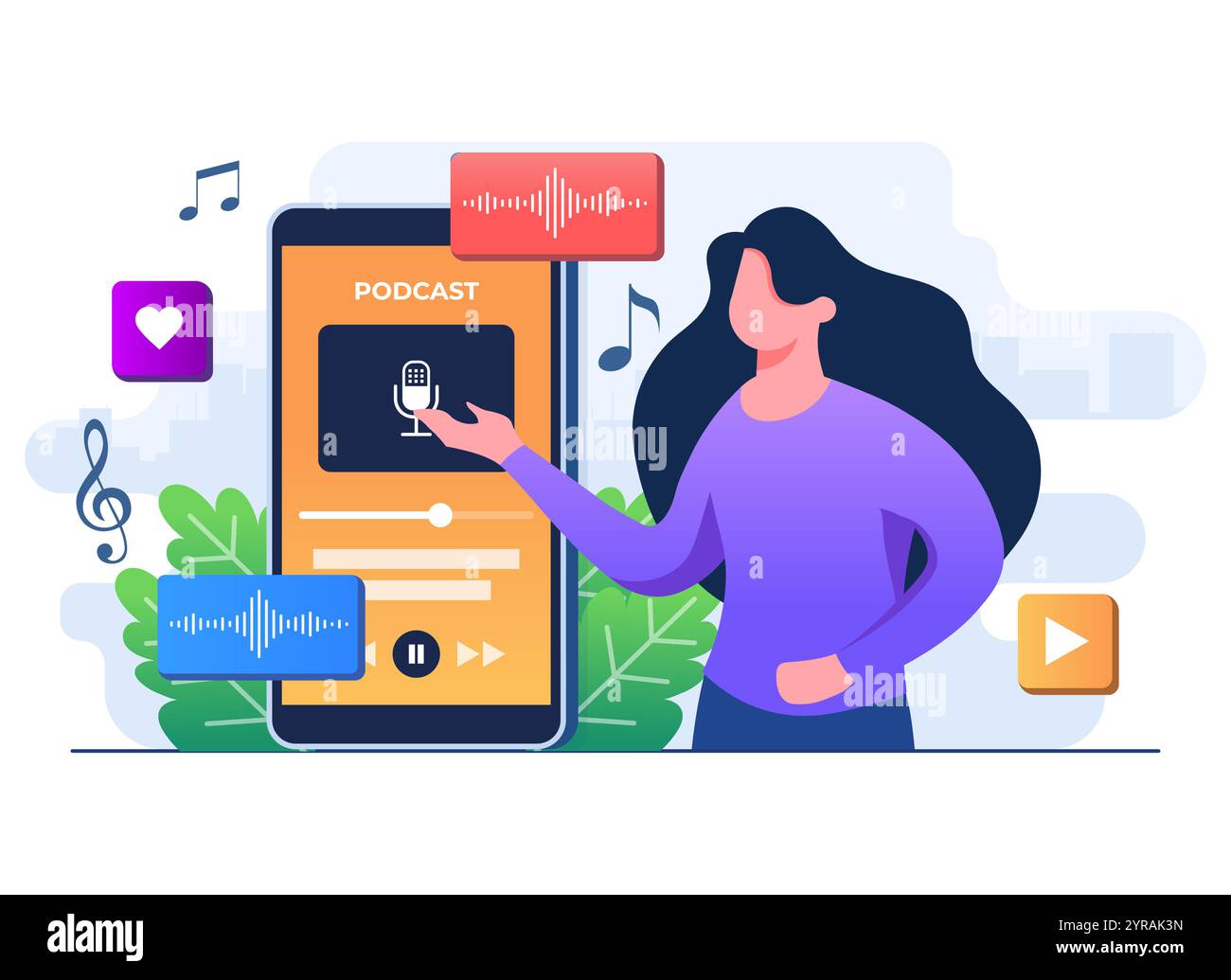 Streaming interview Stock Vector Images - Alamy