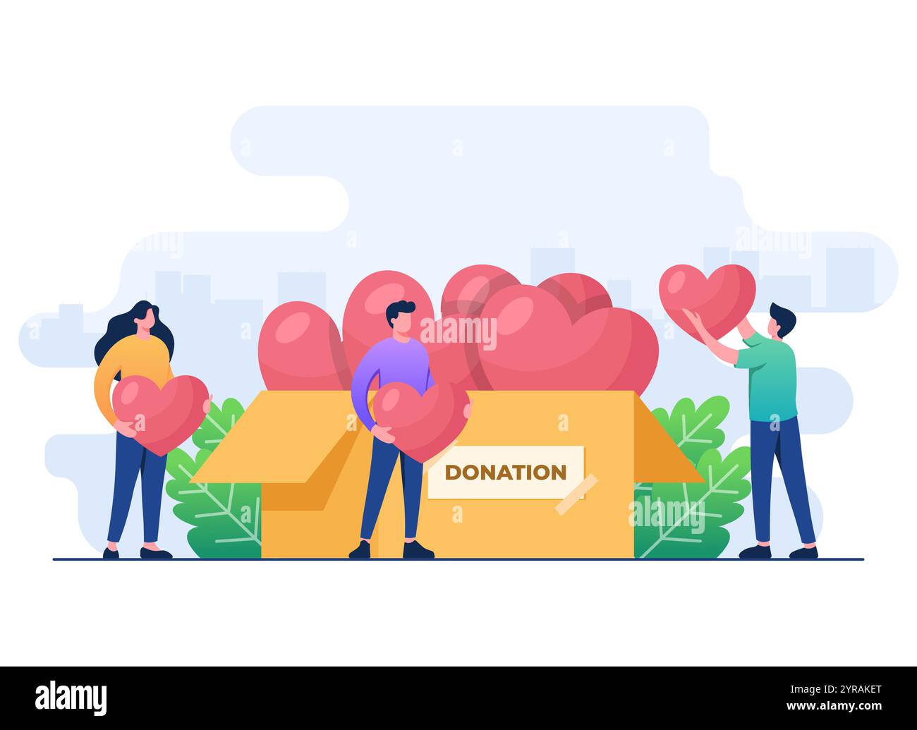 Supporting the homeless Stock Vector Images - Alamy