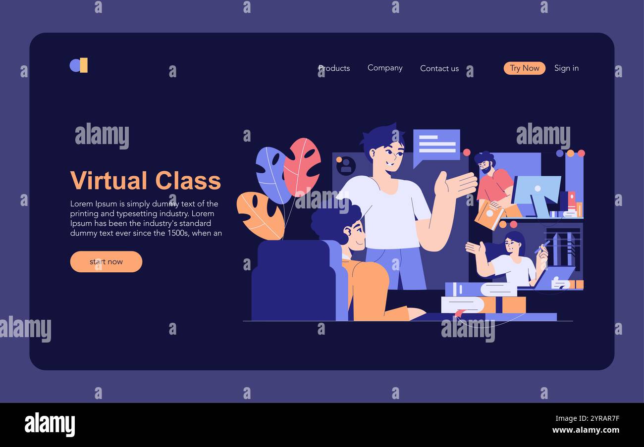 Edtech concept. Online education platform interface showcasing a ...
