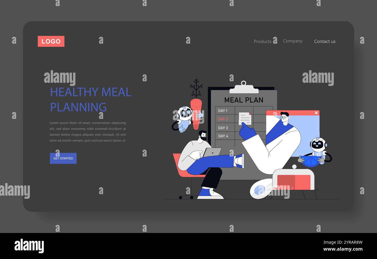 Healthy Meal Planning concept. A person creating a balanced diet with ...
