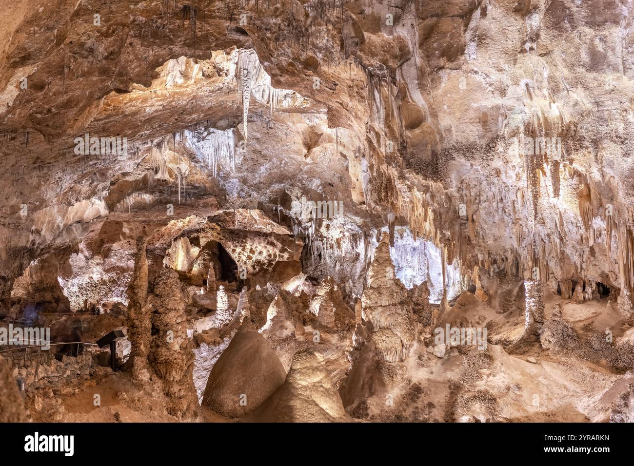 Carlsbad Caverns National Park, New Mexico, USA inside of the Big Room ...