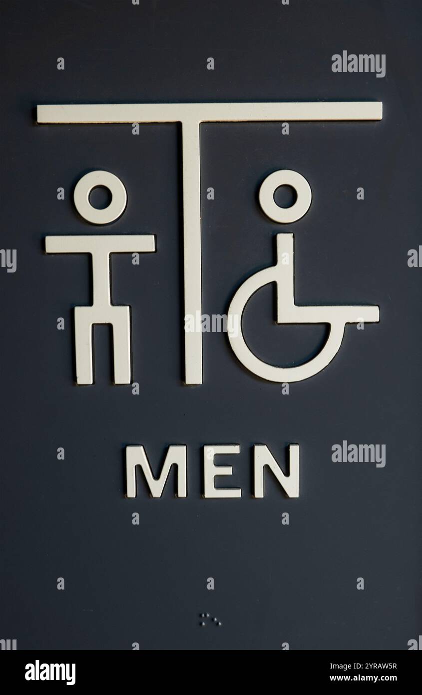 modern restroom sign Stock Photo - Alamy