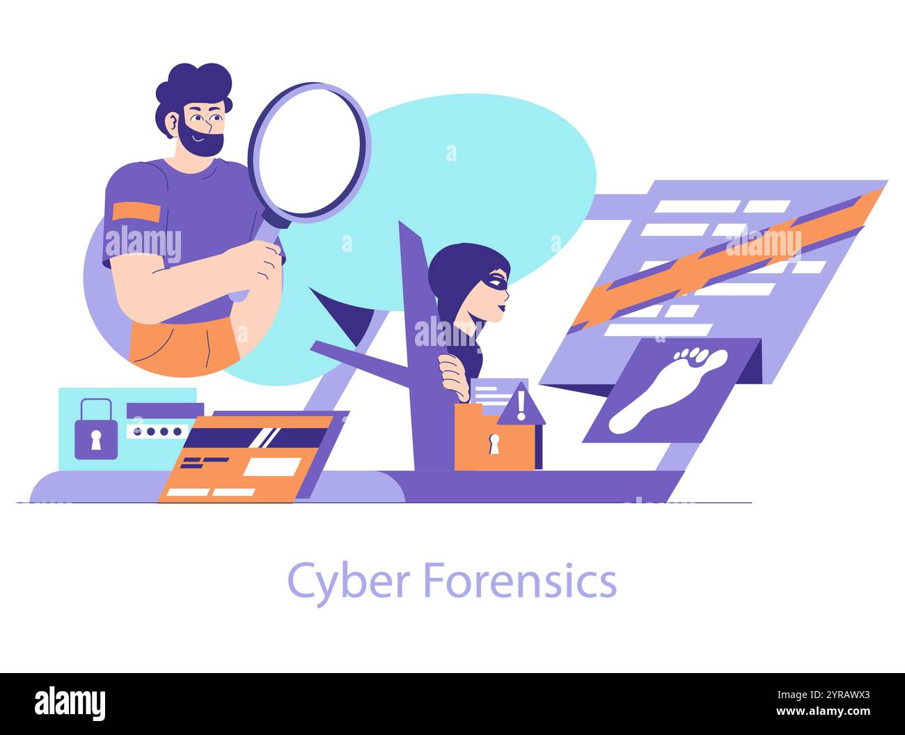 Analyze cybercrime Cut Out Stock Images & Pictures - Alamy